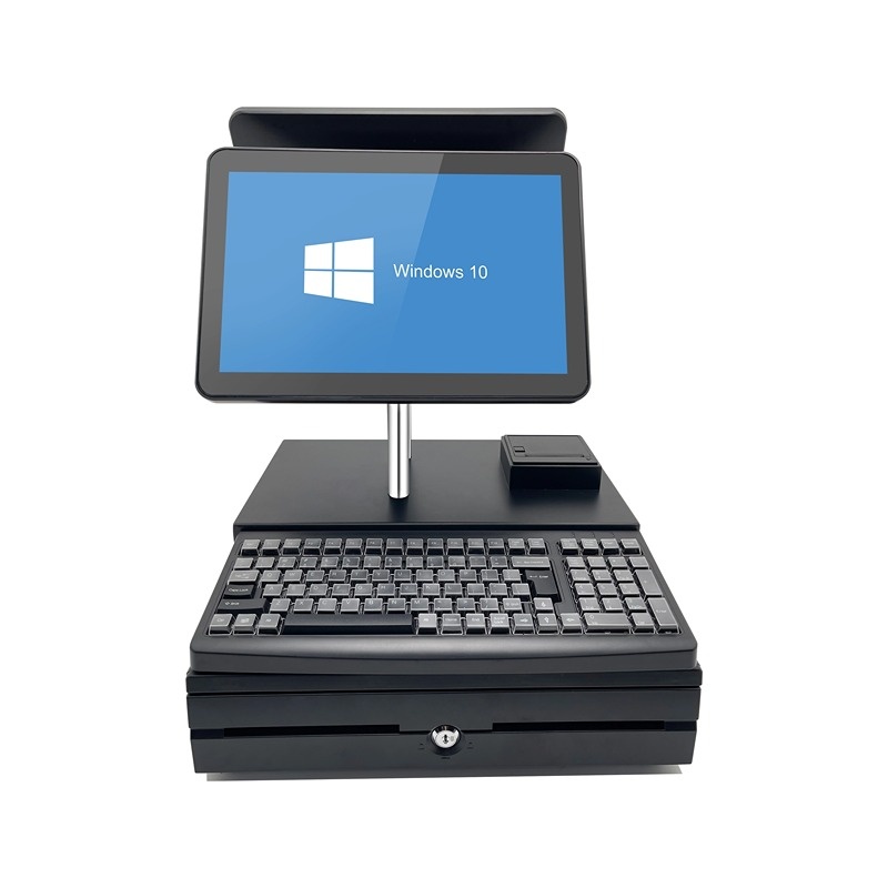 Cheap Dual screen supermarket electronic cash register POS systems
