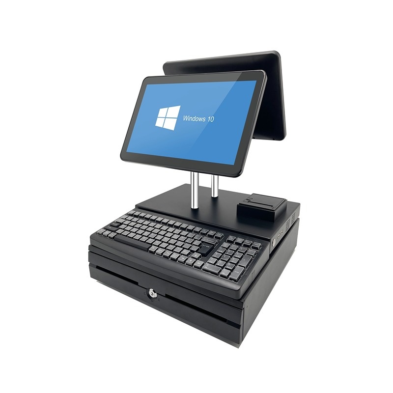 Cheap Dual screen supermarket electronic cash register POS systems