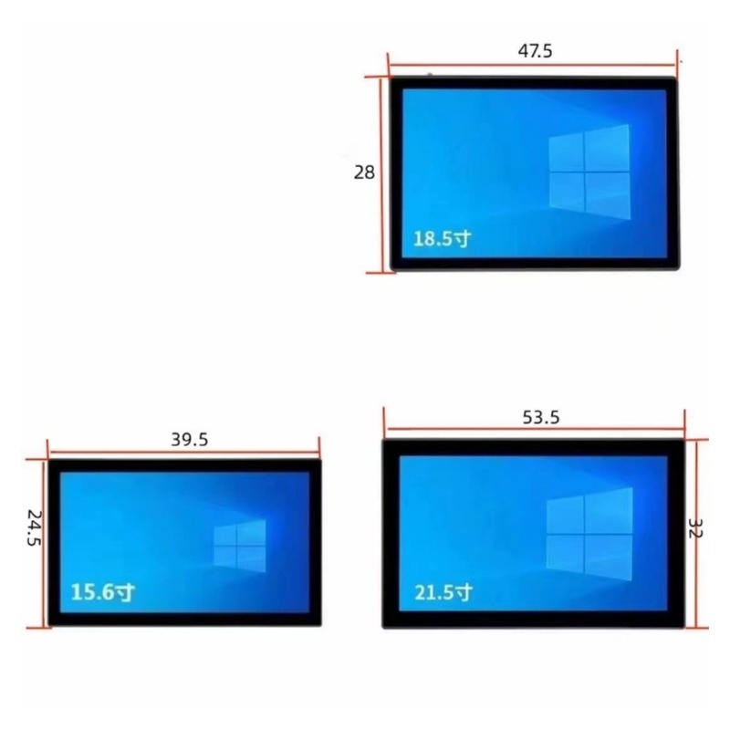 Wall-mounted 21.5inch self-service touch screen POS systems for restaurant